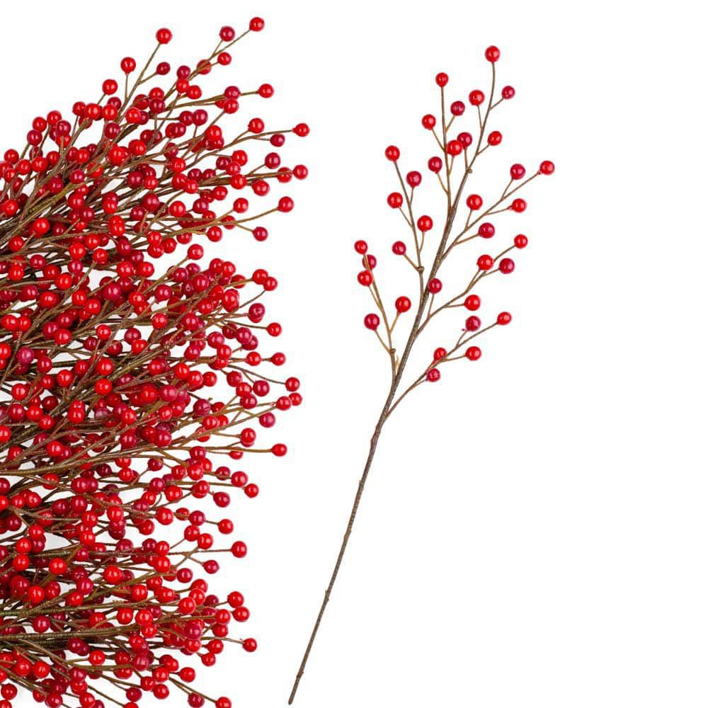 Indoor/Outdoor Red Berry Stem – Cuorebella